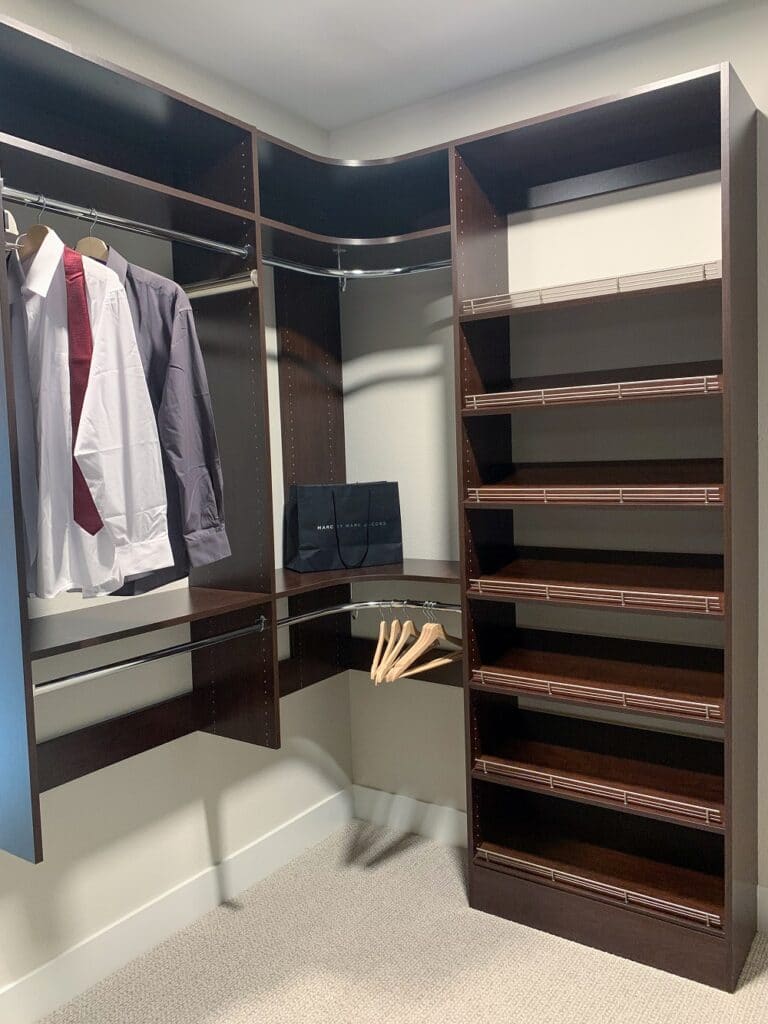 His and Hers Walk-In Closet: Small, Functional, & Stunning in LV